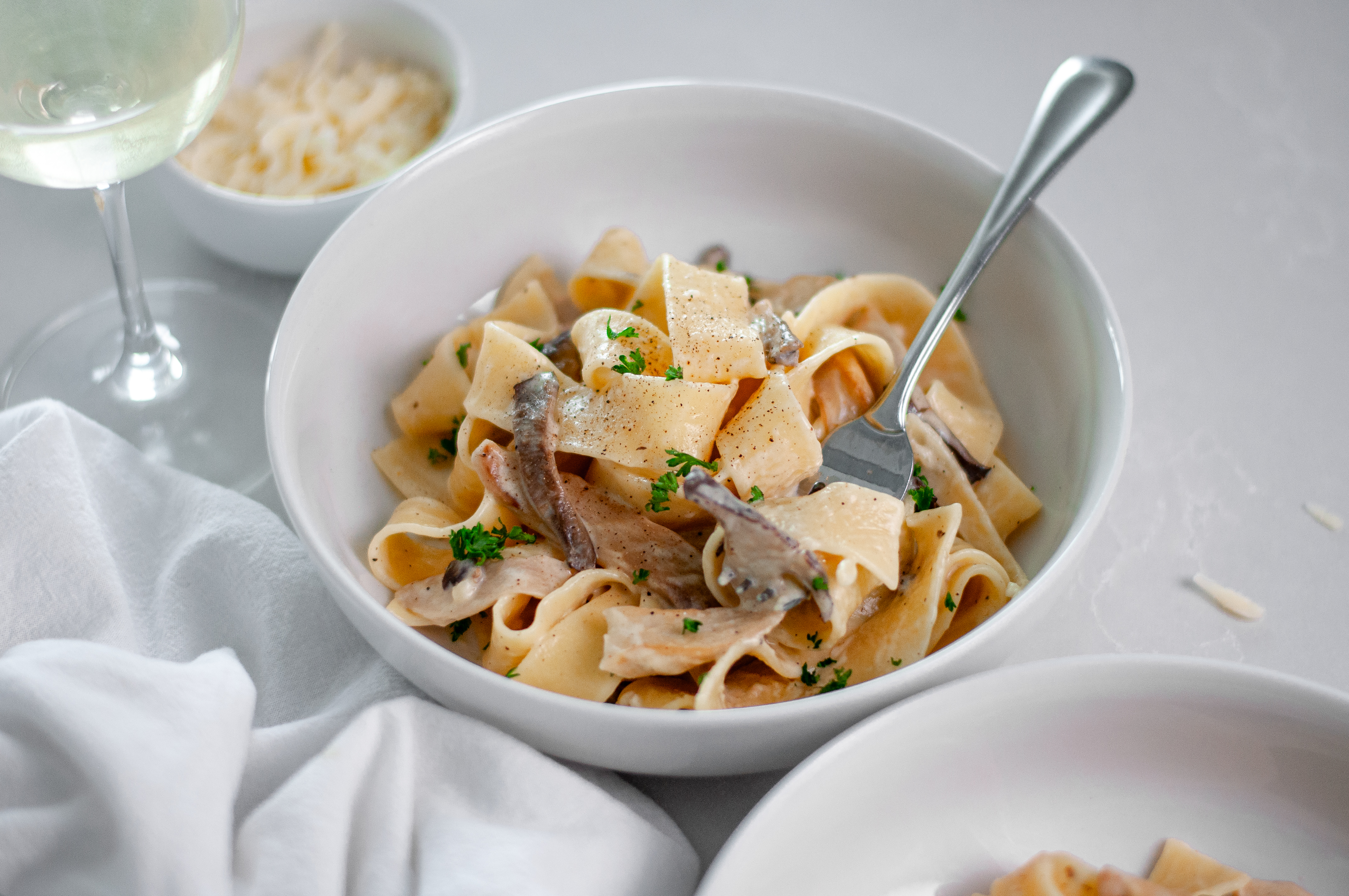 Black Truffle Mushroom Pasta | Burnett Dairy